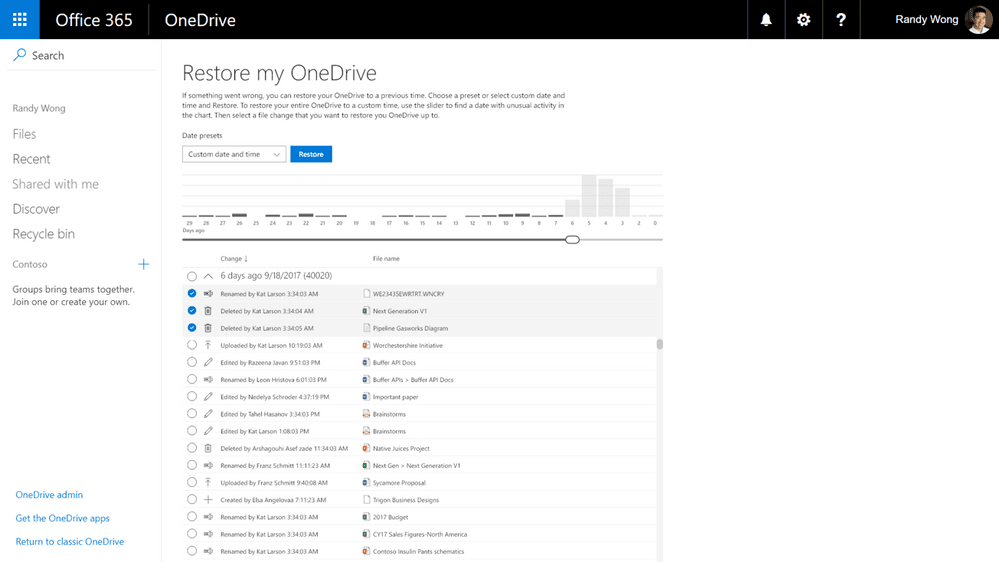 OneDrive Restore Feature is coming to Business Users starting this ... OneDrive Restore Feature is coming to Business Users starting this ...